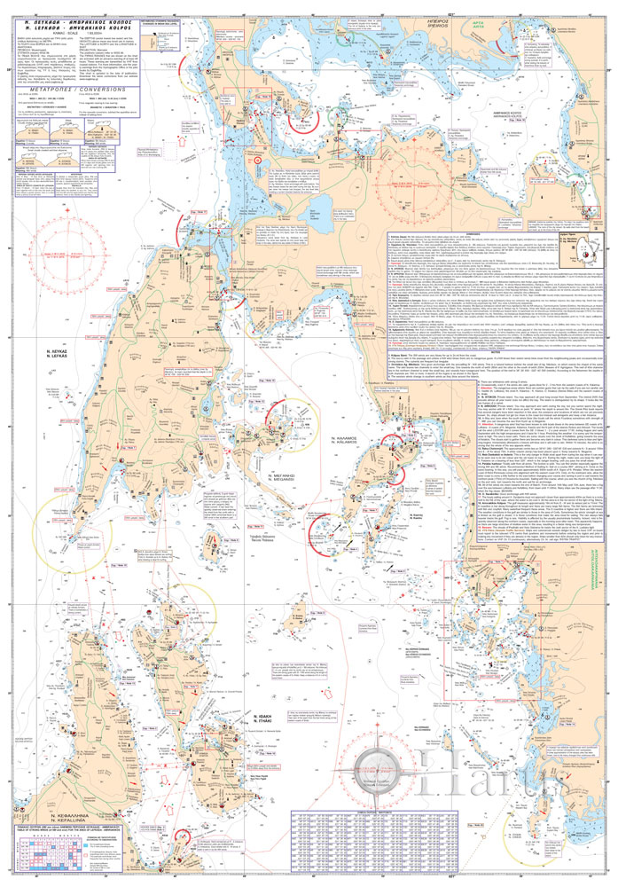 HARTIS - Lefkada - Amvrakikos Gulf Pilot Nautical Chart